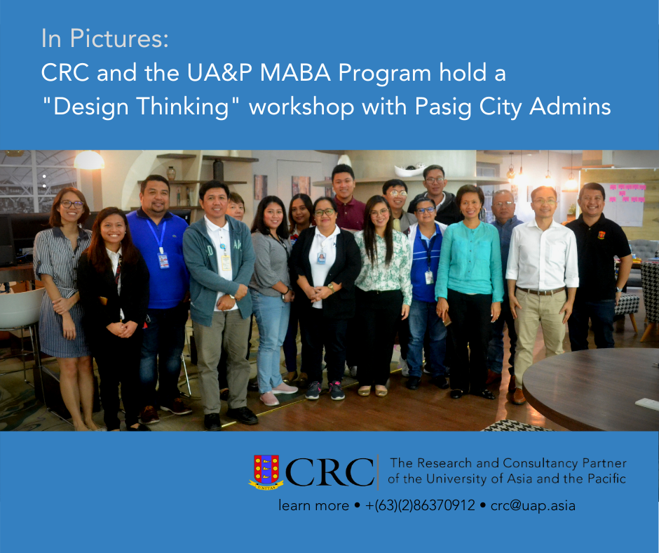 IN PICTURES: CRC and the UA&P MABA Program hold a Design Thinking ...