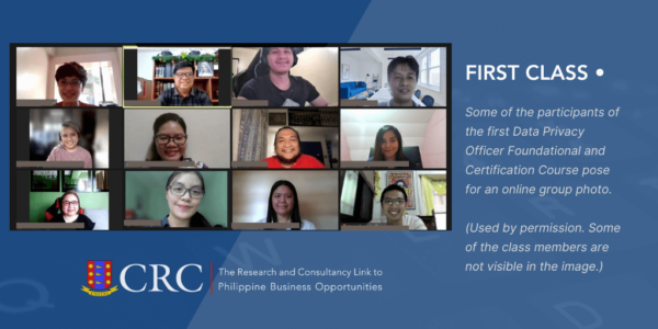 First run of new Data Privacy Officer Foundational and Certification ...