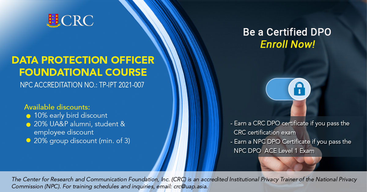 CRC offers Online Data Protection Officers Foundational and ...