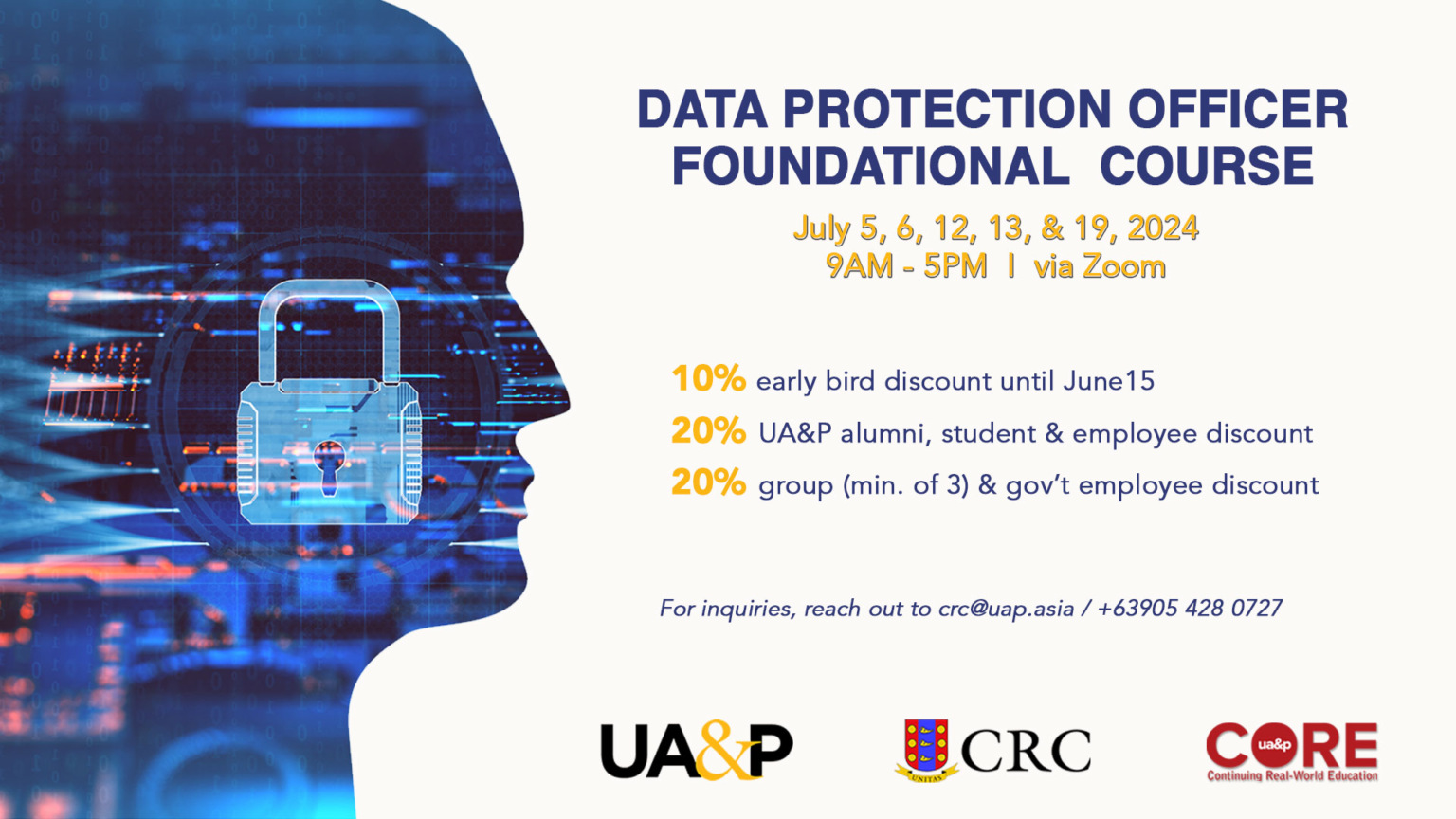 CRC Data Protection Officer (DPO) Foundational Course - Center for ...